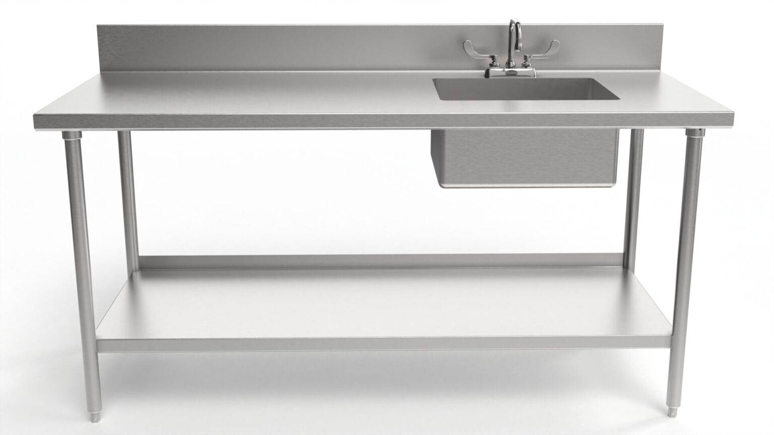 Stainless Table with Sink & Undershelf - Specialty Solutions